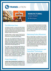 CASE STUDY - Manufacturing: IB McIntyre | TransLution Software