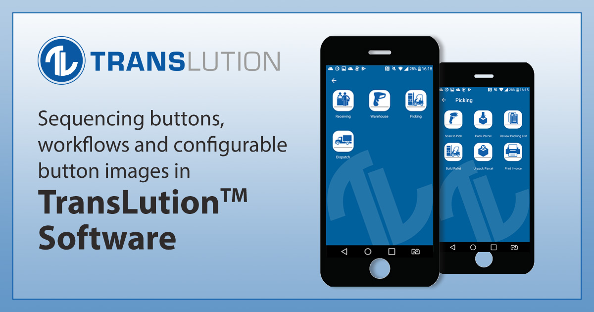 Sequencing buttons, workflows and configurable button images in TransLution™ Software ...