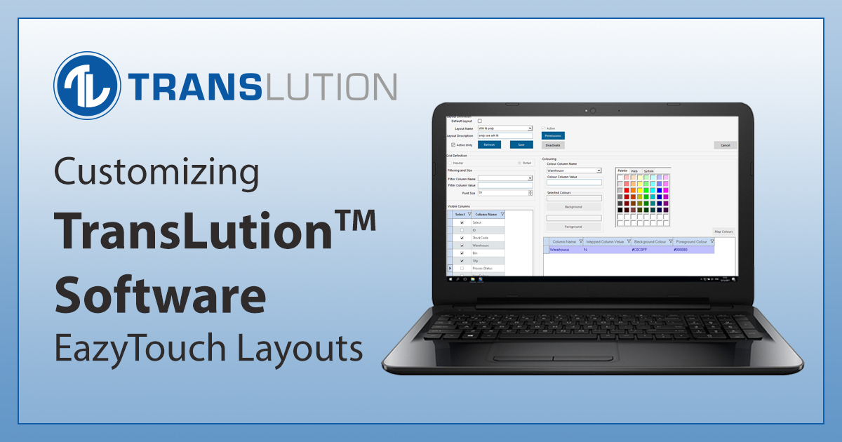 Customizing TransLution™ Software EazyTouch Layouts | TransLution™ Software